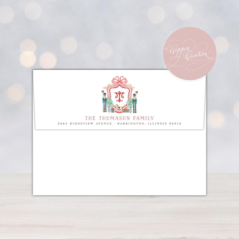 PRINTABLE Christmas Envelope Return Address, Printable Envelope ...