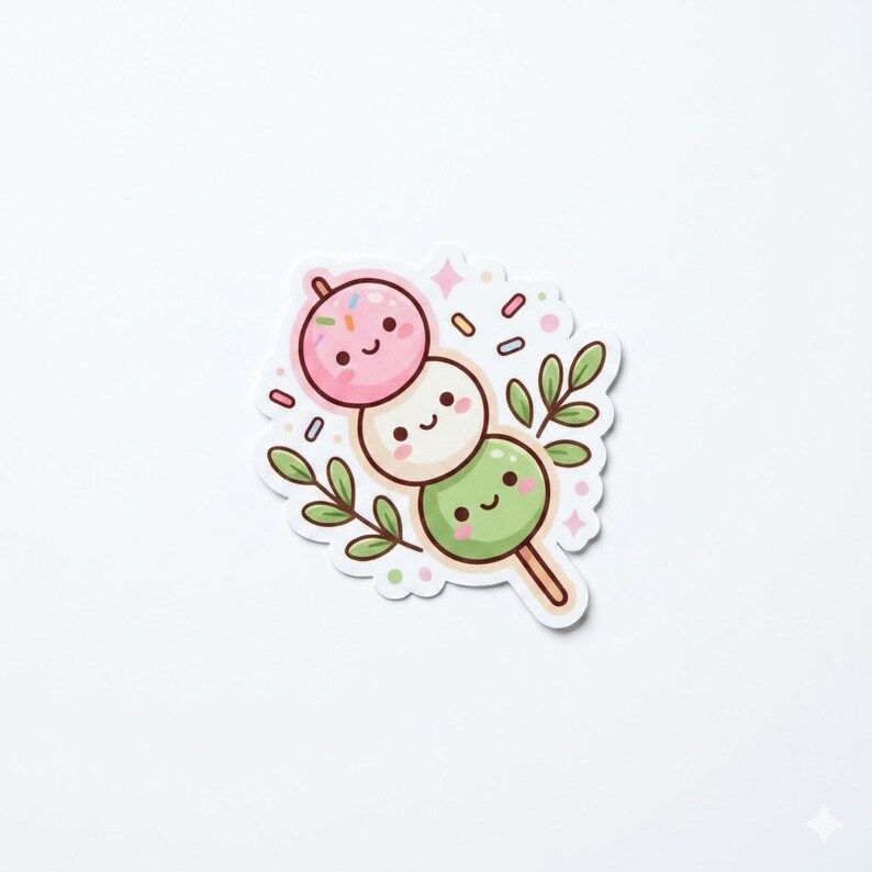 Kawaii Japanese Dessert Stickers | 25pcs Waterproof Vinyl Decals ...