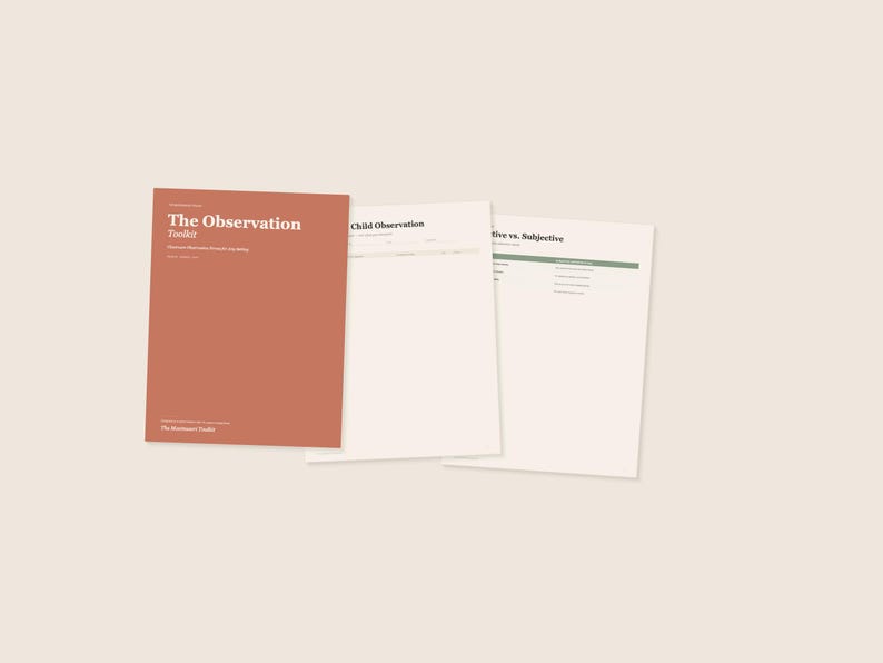 Montessori Observation Forms | Teacher Reflection Tools | Early ...