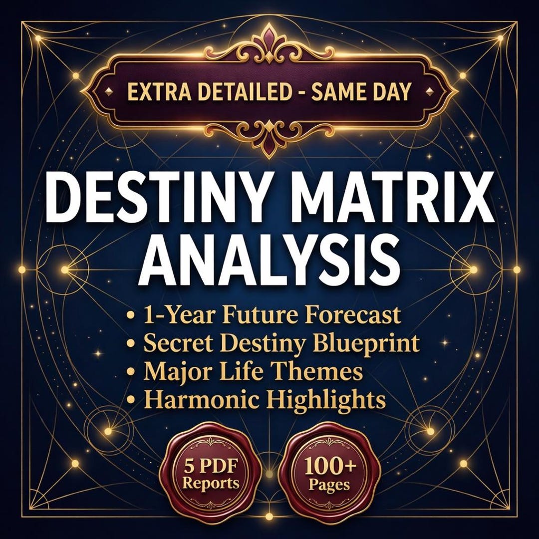Destiny Matrix Analysis Reading Extra Detailed, 1-year Future Forecast ...