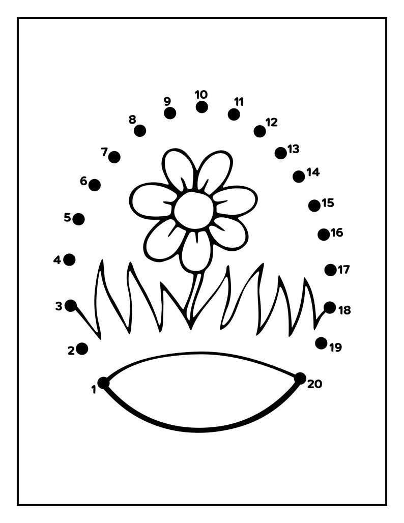 Easter Dot to Dot Workbook for Kids Ages 2-5, Connect the Dots Easter ...
