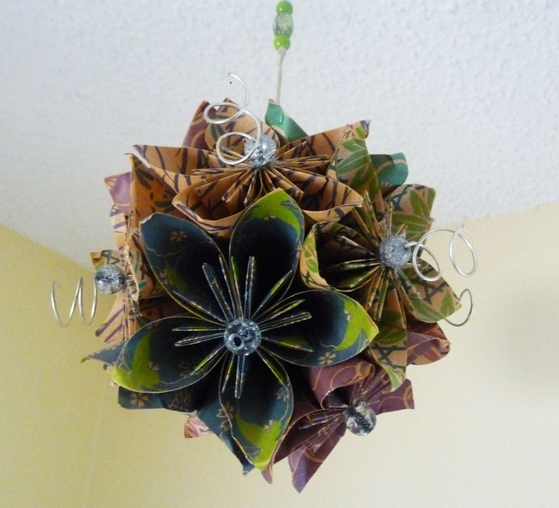 Origami Kusudama Flower Ball Ornament Christmas Tree | Etsy