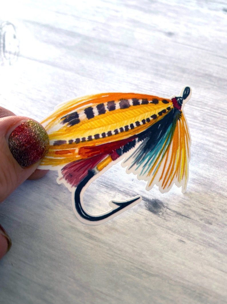 Mini Fly Fishing Lure Sticker Pack Waterproof - Etsy
