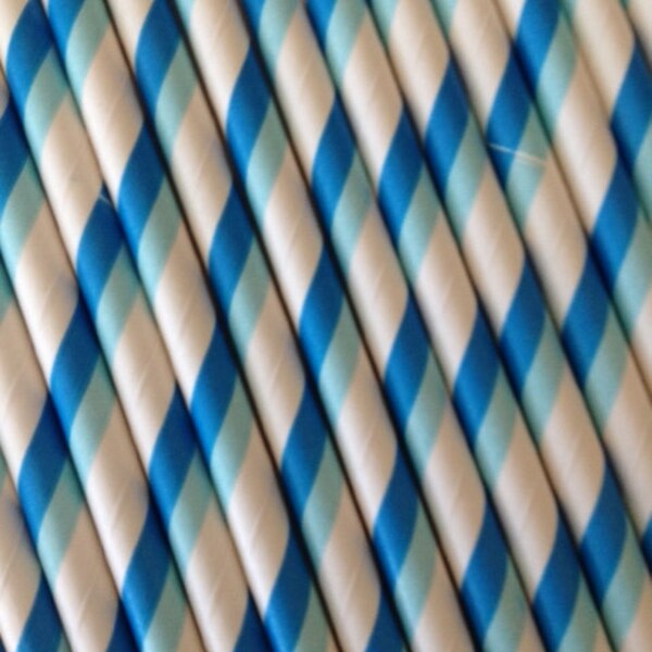 Light Blue Straws - Etsy