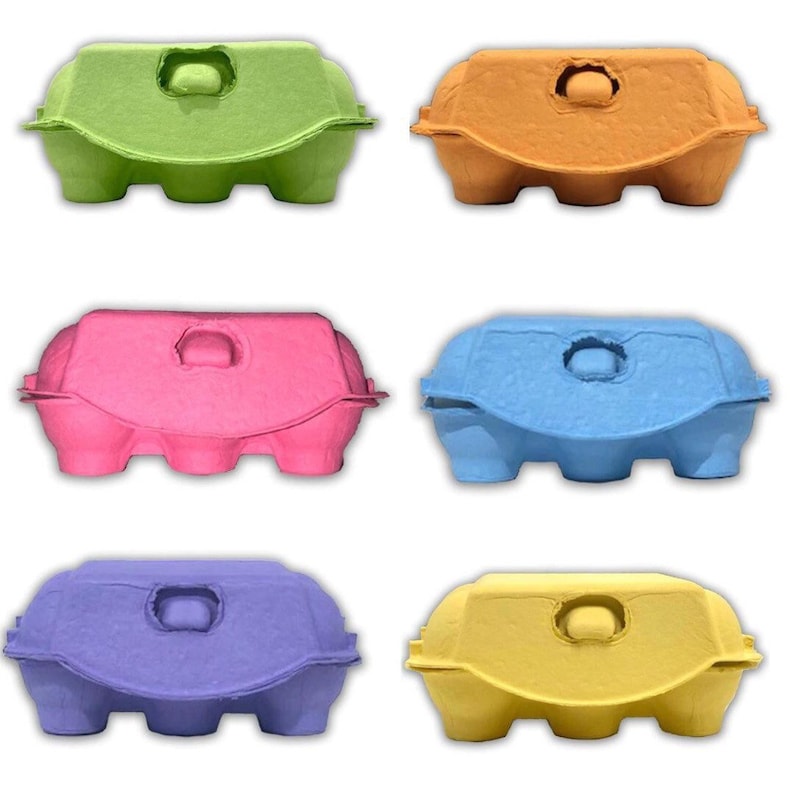 Colored Egg Cartons 6 Egg Cartons 1/2 Dozen Egg Carton - Etsy