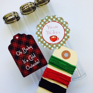 Baby It's Cold Outside ~ Warm Wishes ~ Gift Tags ~ Hot Cocoa Tags ...