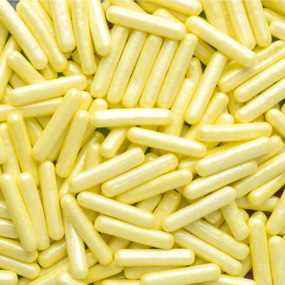 Yellow Pearl Rod ~ Sprinkle Rods ~ Pearl Sprinkles ~ Pearl Rods - Etsy