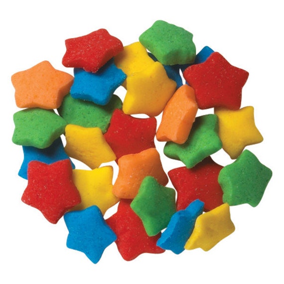 Primary Color Stars ~ Edible Star Sprinkles ~ Rainbow Star Sprinkles ...