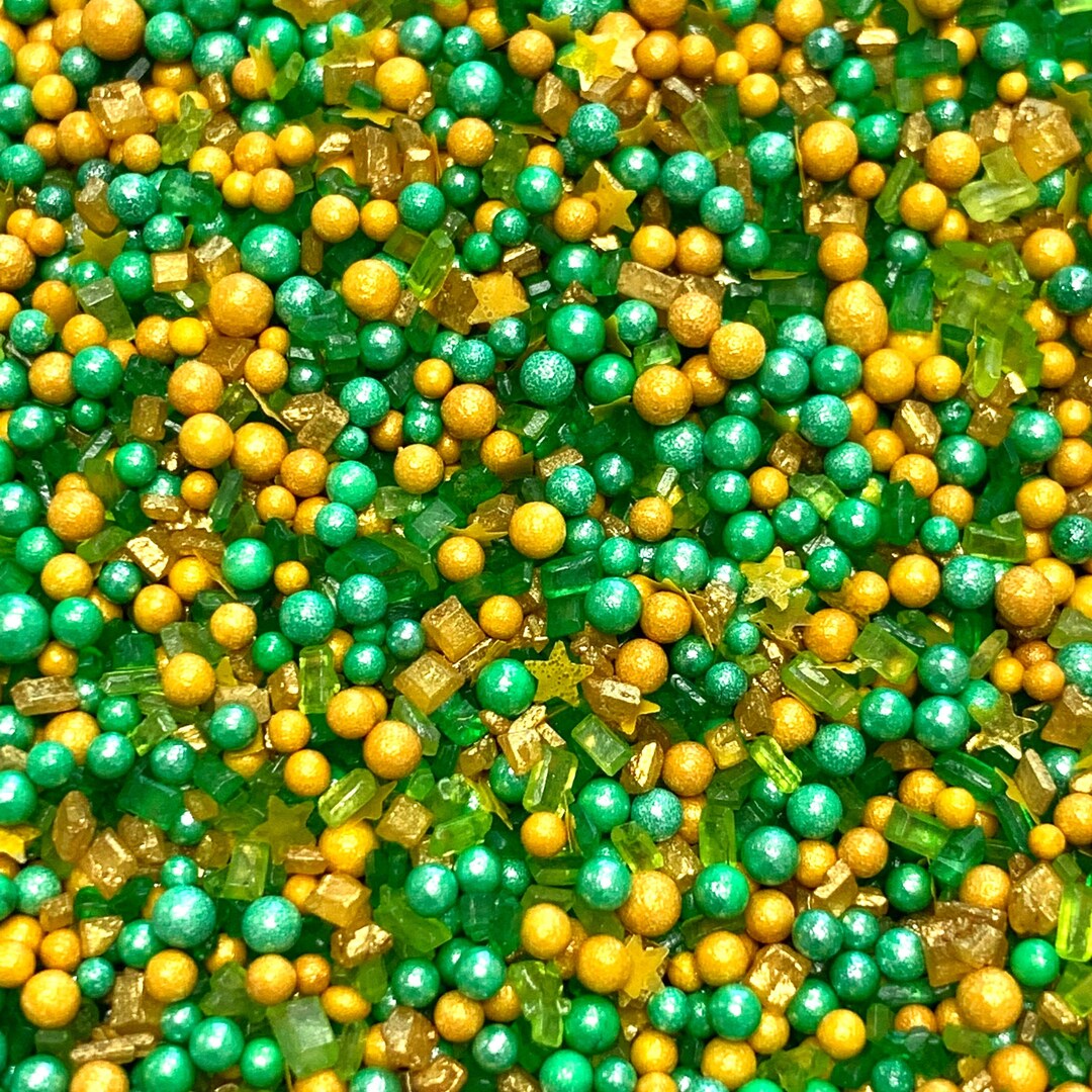 St Patricks Sprinkles ~ Cocktail Sugar ~ Cupcake Sprinkles ~ Cake Pop ...