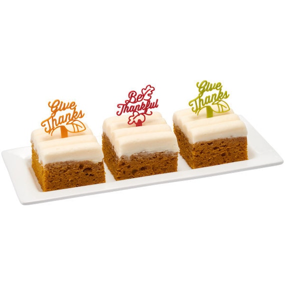 Give Thanks ~ Be Thankful ~ Thanksgiving ~ Cupcake Topper ~ Cake ...