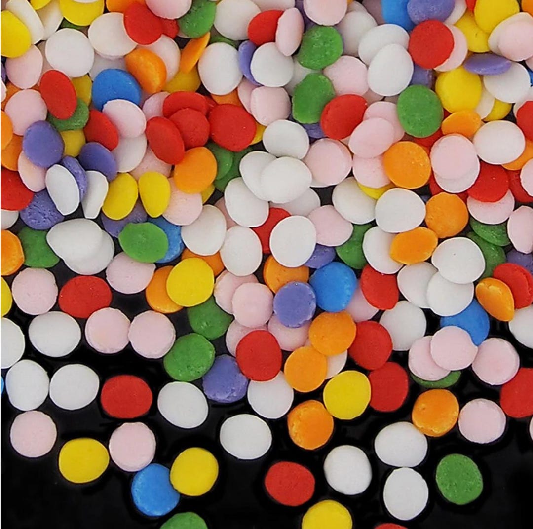 All Natural Sprinkles ~ Rainbow Confetti ~ Rainbow Sprinkles ~ Natural ...
