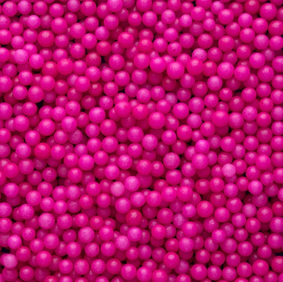 Neon Pink ~ Glow In the Dark ~ Neon Sprinkles ~ Jumbo Beads ~ 4mm ...