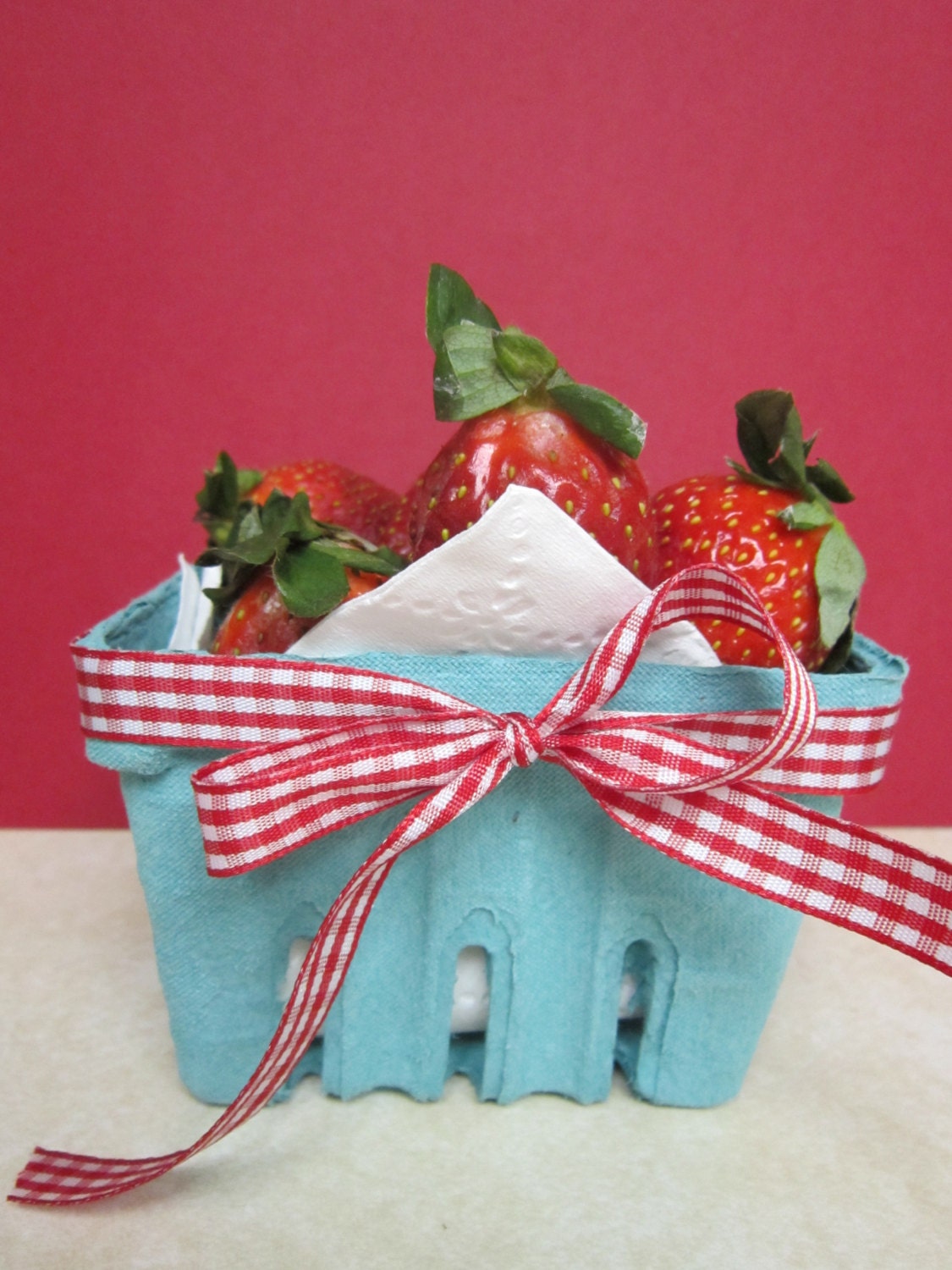 Berry Baskets ~ Aqua Green Berry Basket ~ Farmers Market Basket ~ Pint ...