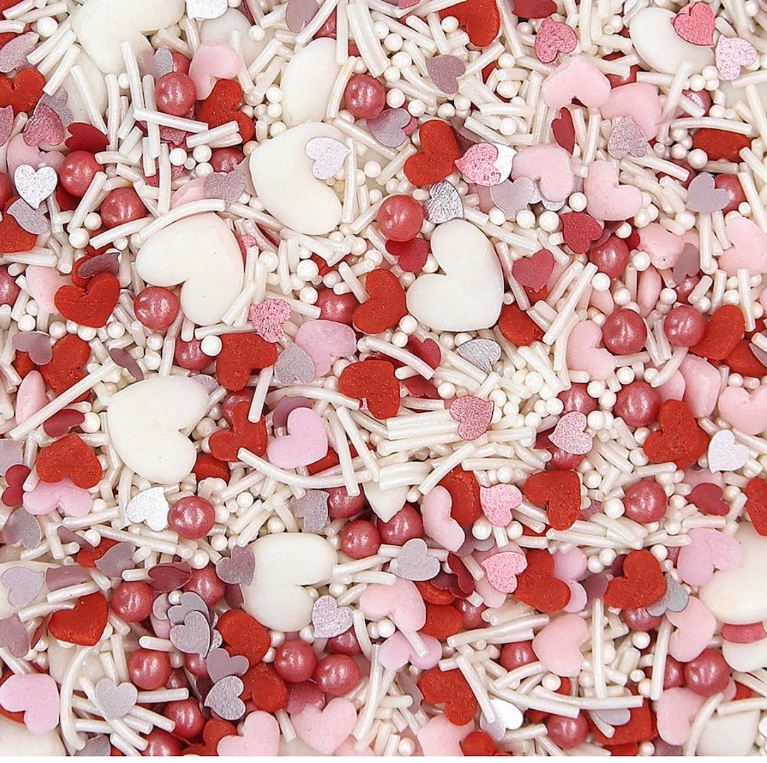 All Natural Sprinkles ~ Pretty Love ~ Valentine Sprinkles ~ Natural ...