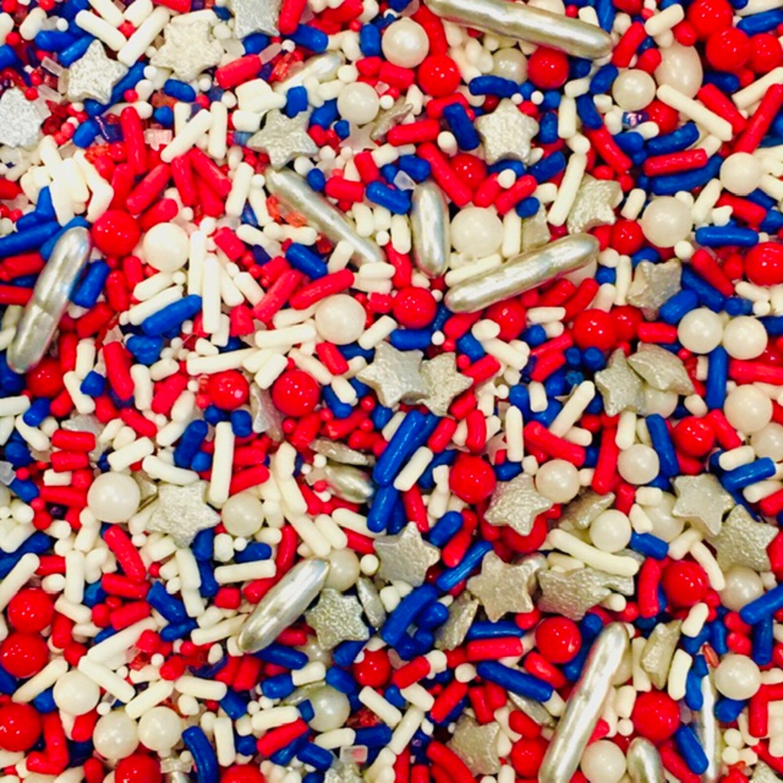 Red White & Blue Sprinkles USA Dessert Sprinkles | Etsy