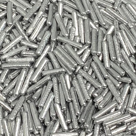 Silver Dragees ~ Silver Metallic ~ Metallic Rods ~ Silver Rods by DK ...