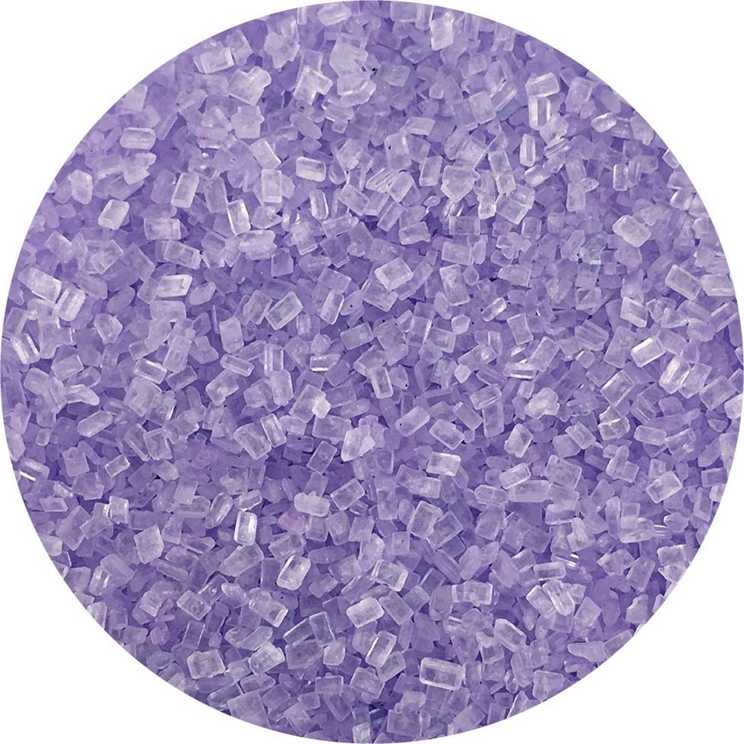 Crystal Sugar ~ Pastel Purple ~ Lilac Sugar ~ Chunky Sugar ~ Sprinkle ...