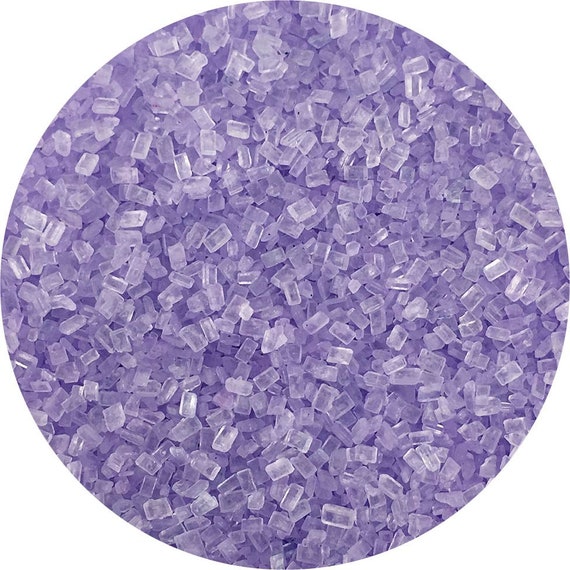 Crystal Sugar ~ Pastel Purple ~ Lilac Sugar ~ Chunky Sugar ~ Sprinkle ...