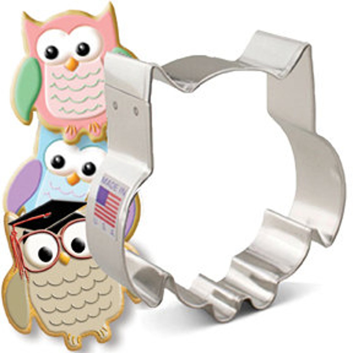 Owl Cookie Cutter Owl Party Owl Shower Metal Cookie - Etsy