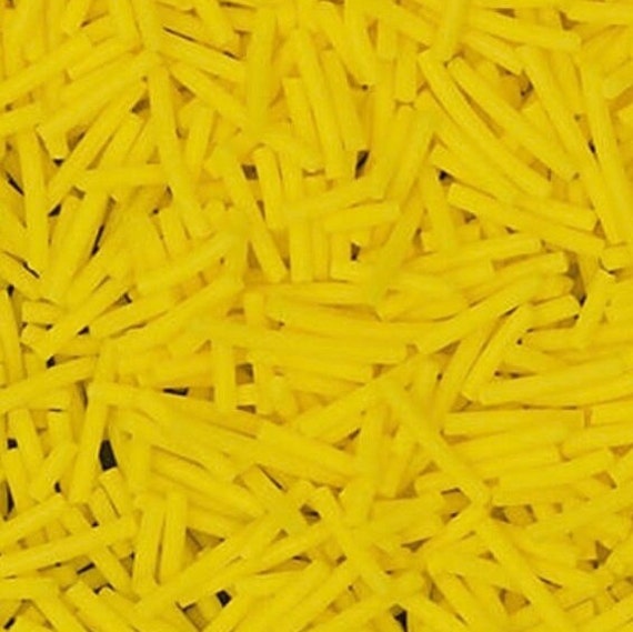 Yellow Jimmies ~ Yellow Sugar Strands ~ Vegan Sprinkles ~ 100% Natural ...