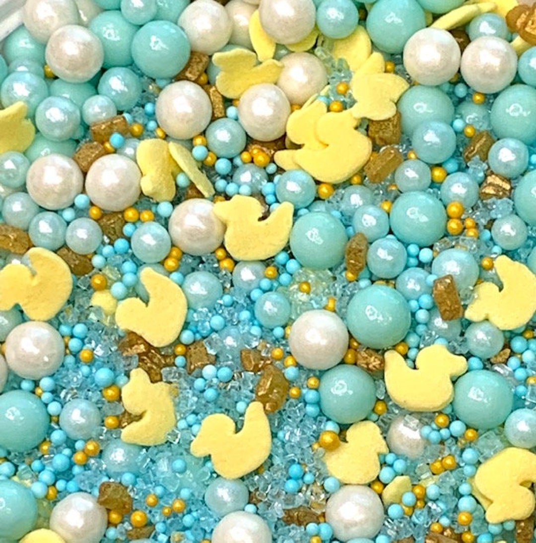 Rubber Duck Sprinkles ~ Bubble Bath Sprinkles ~ Baby Shower Sprinkles ...