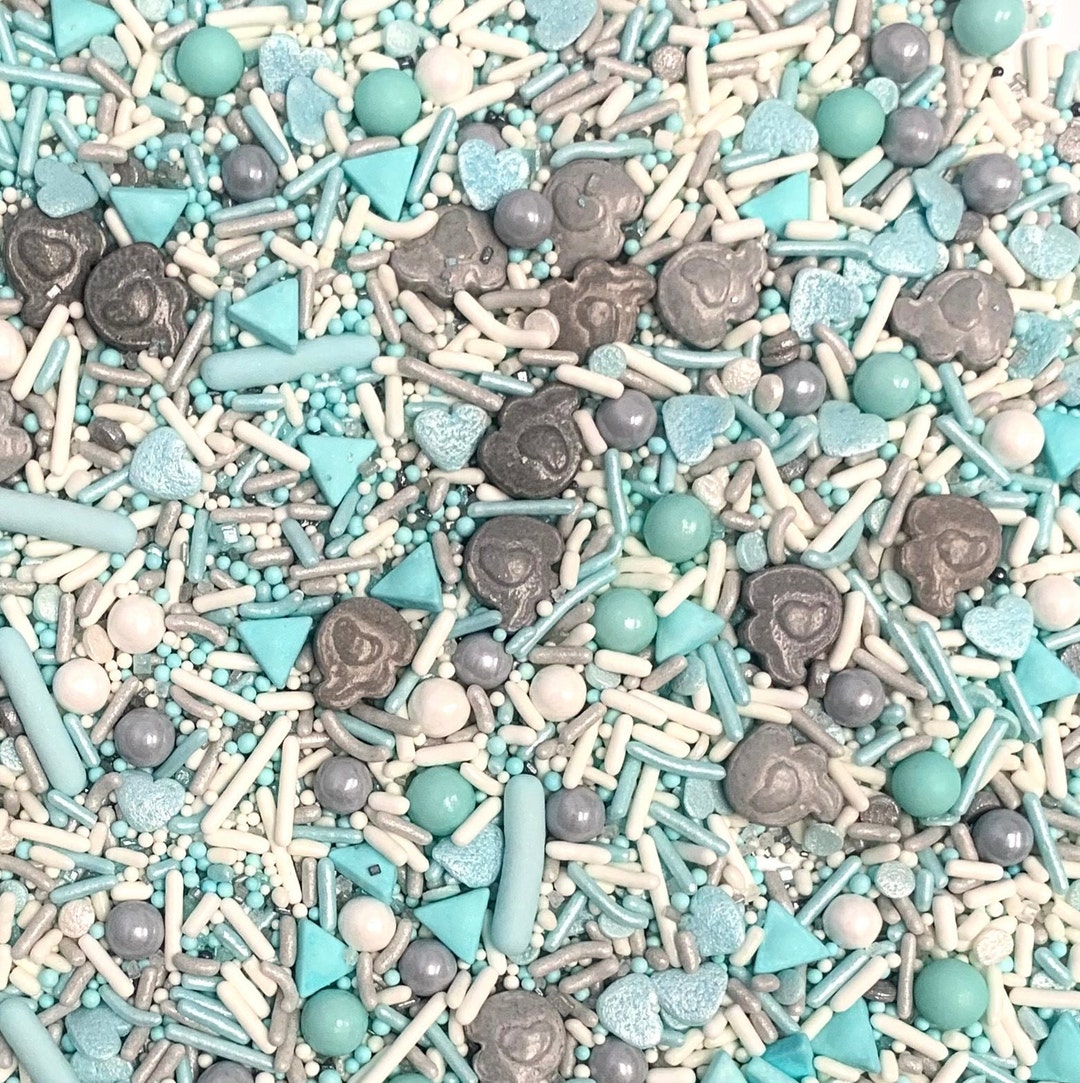 Blue Elephant Sprinkles ~ Safari Sprinkles ~baby Shower ~ Cake ...