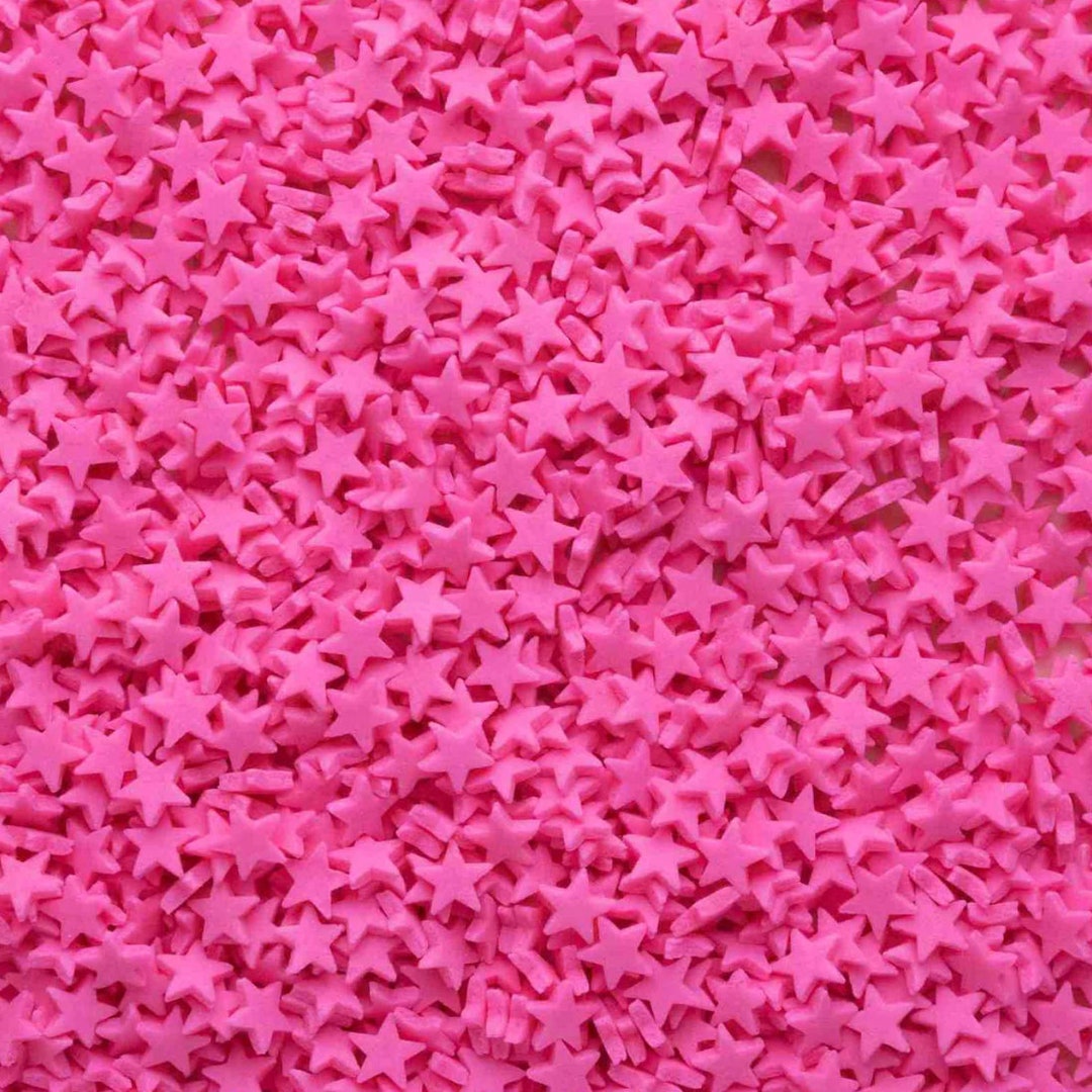 Pink Stars ~ Star Sprinkles ~ Star Quins ~ Edible Stars - Etsy