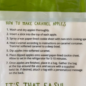 Apple Wrapper Kit ~ Caramel Wrappers ~ Candy Apples - Etsy