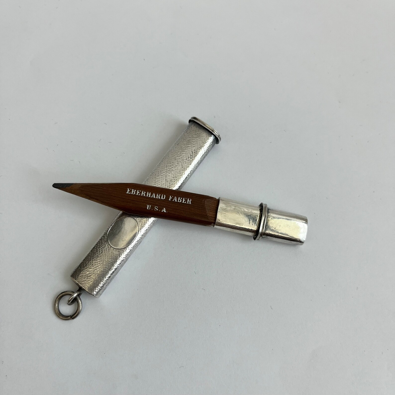 Eberhard Fabre Pencil Silver Pencil Case With a Pencil That Slides Out ...