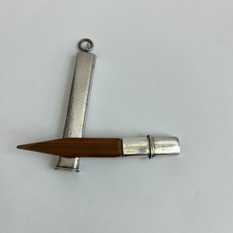 Eberhard Fabre Pencil Silver Pencil Case With a Pencil That Slides Out ...