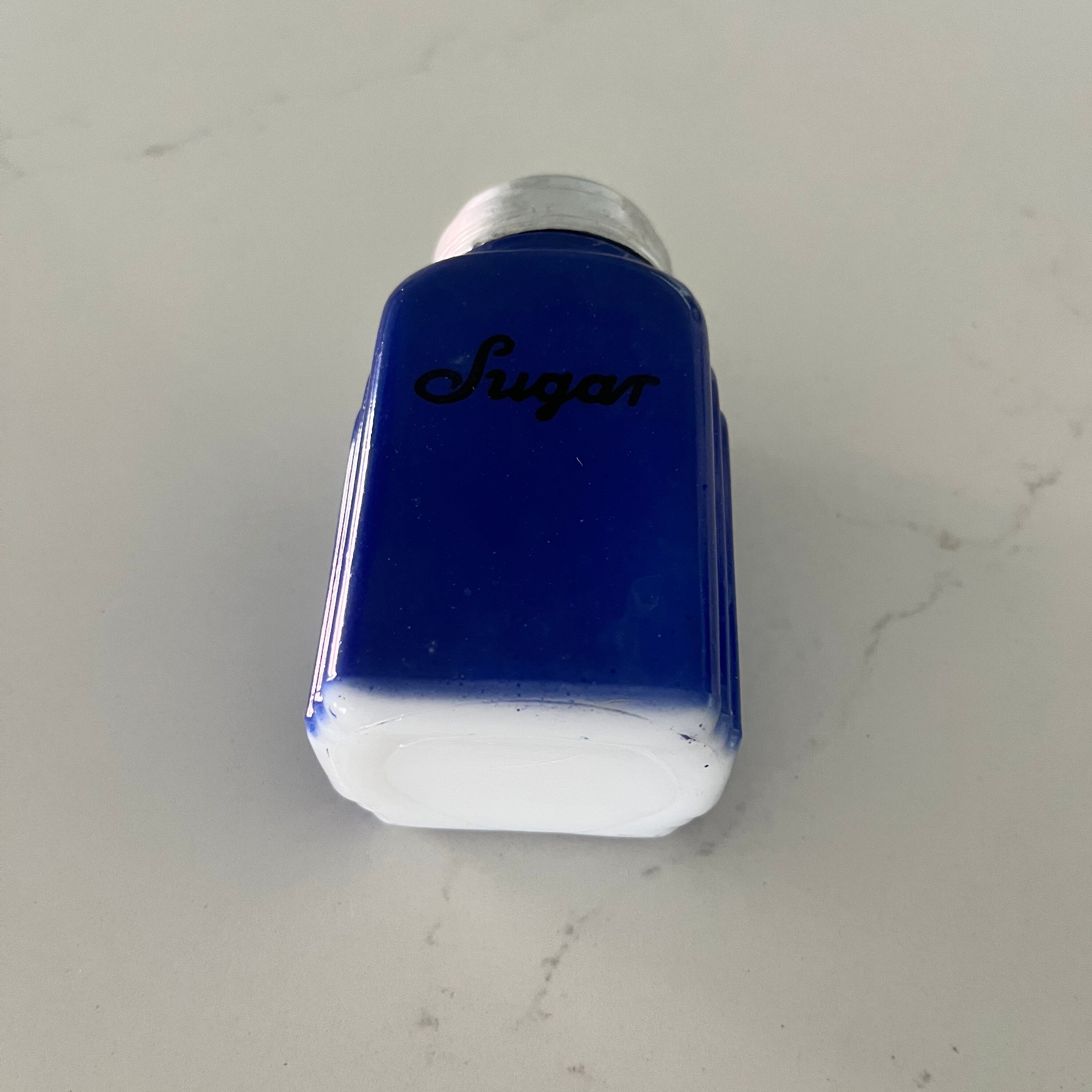 Vintage Sugar Shaker With Lid Glass Sugar Shaker Roman Arches Art Deco ...