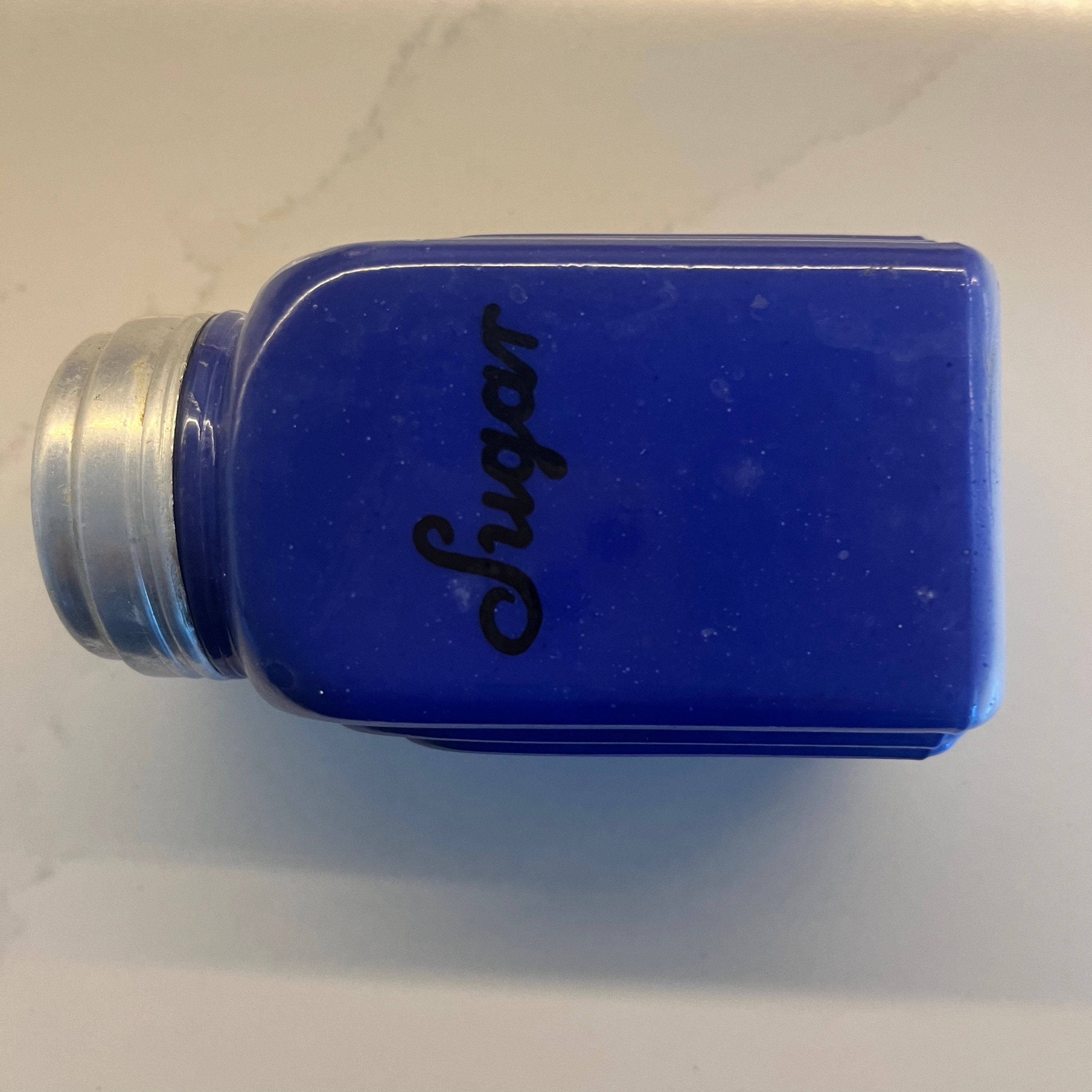 Vintage Sugar Shaker With Lid Glass Sugar Shaker Roman Arches Art Deco ...