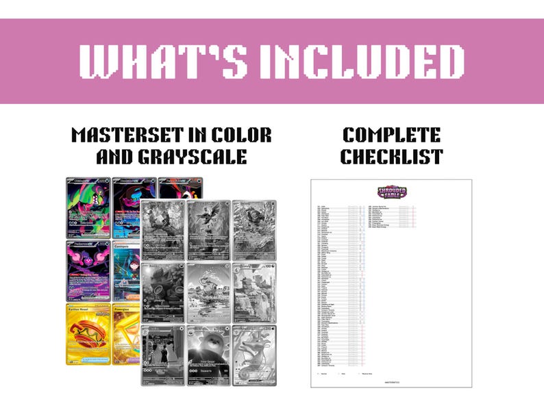 Shrouded Fable Printable Master Set Binder Placeholders + Checklist ...