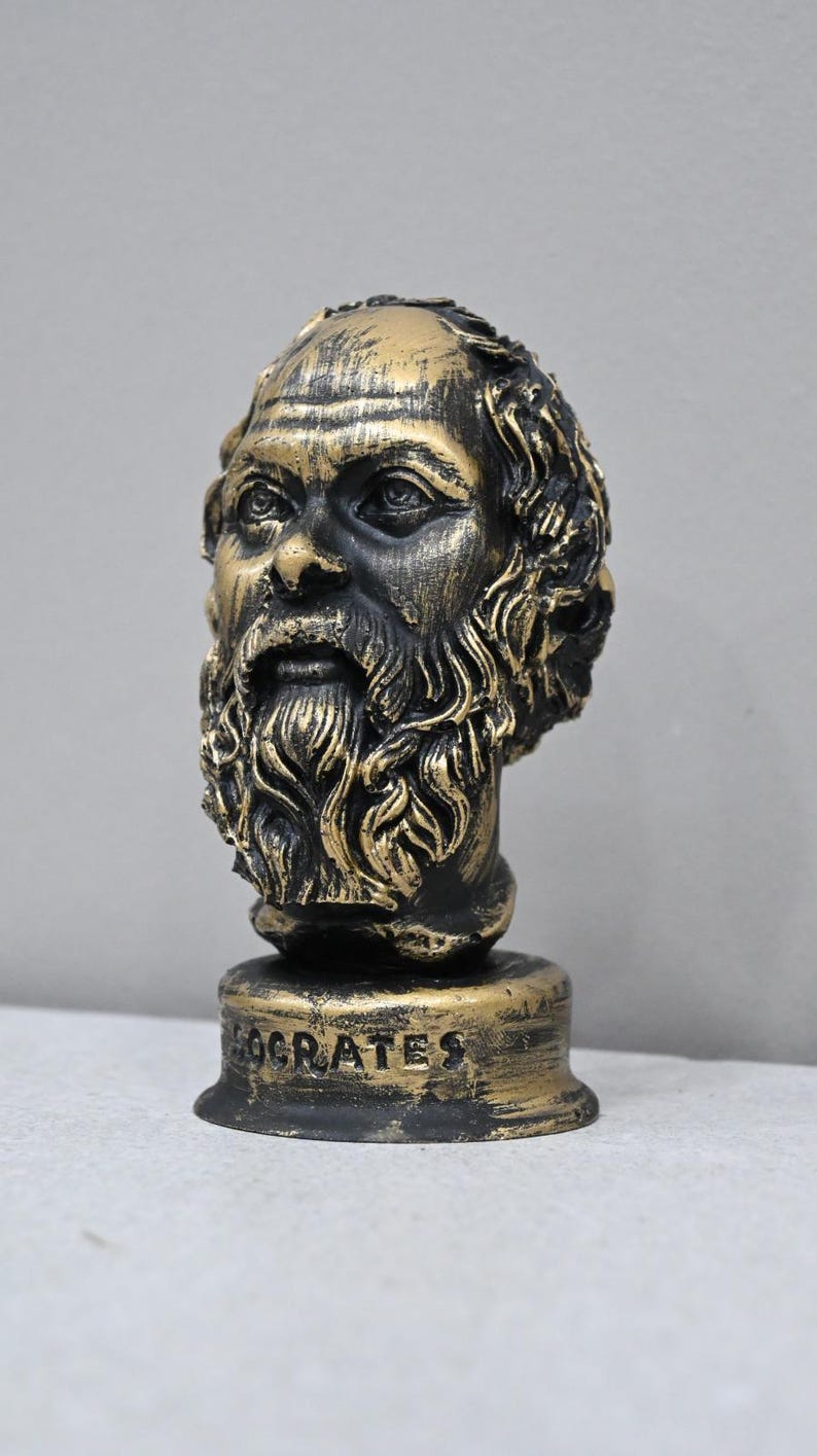 Greek Philosopher Bust | Socrates Statue | Ancient Greek Sculpture ...