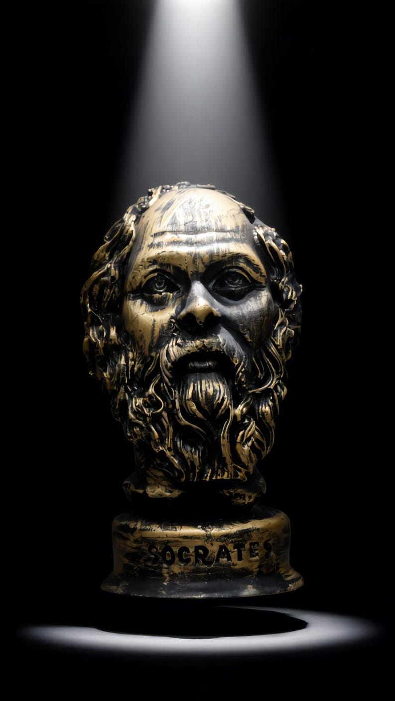 Greek Philosopher Bust | Socrates Statue | Ancient Greek Sculpture ...