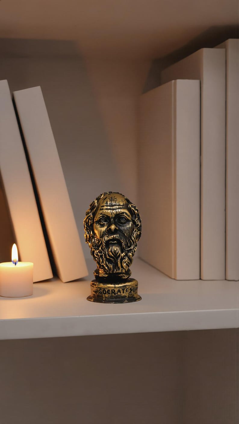 Greek Philosopher Bust | Socrates Statue | Ancient Greek Sculpture ...