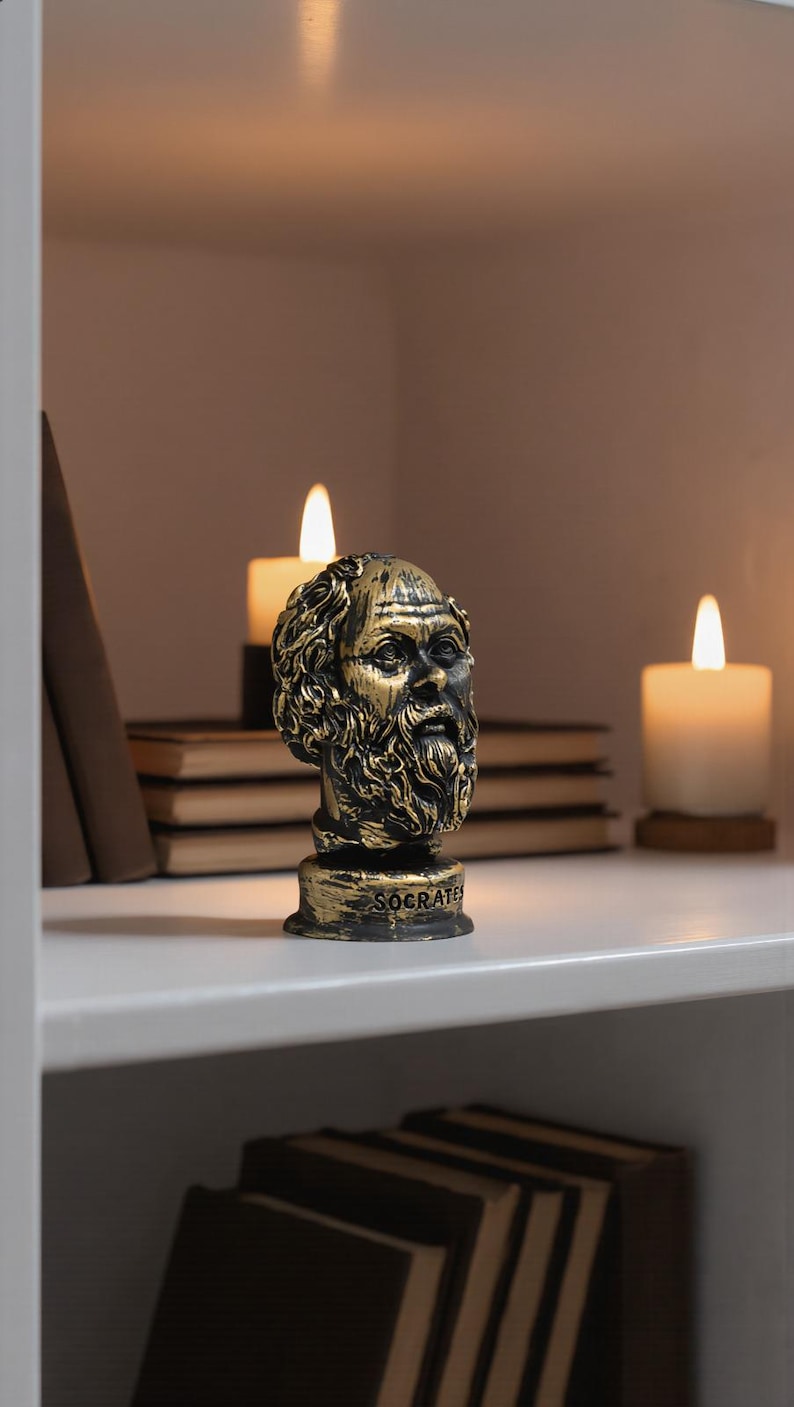 Greek Philosopher Bust | Socrates Statue | Ancient Greek Sculpture ...