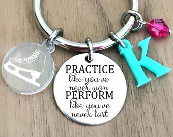 Ice Skating Keychain - Etsy