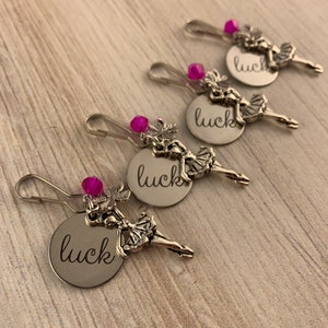 Good Luck Dance Zipper Pull, Dance Recital Gifts, Ballerina Bag Charm ...