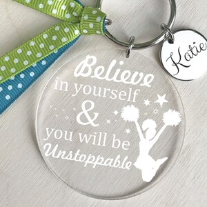 Cheerleading Keychain, Cheer Bag Tags, Cheer Keychain, Cheerleader ...