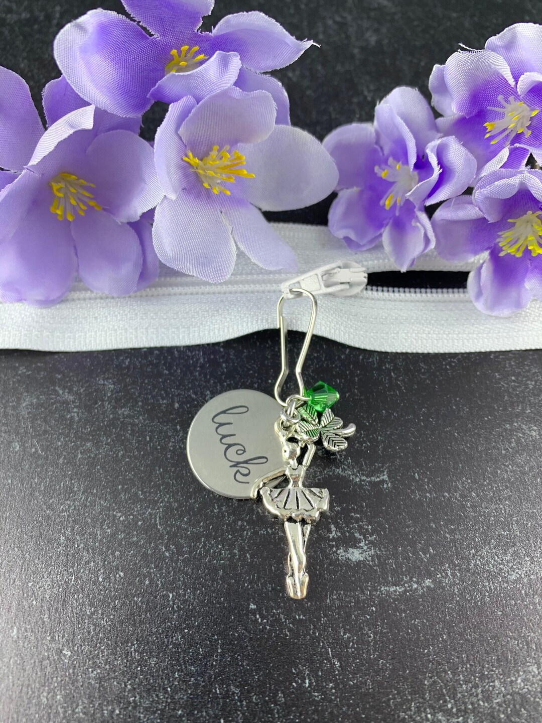 Good Luck Dance Zipper Pull, Dance Recital Gifts, Ballerina Bag Charm ...