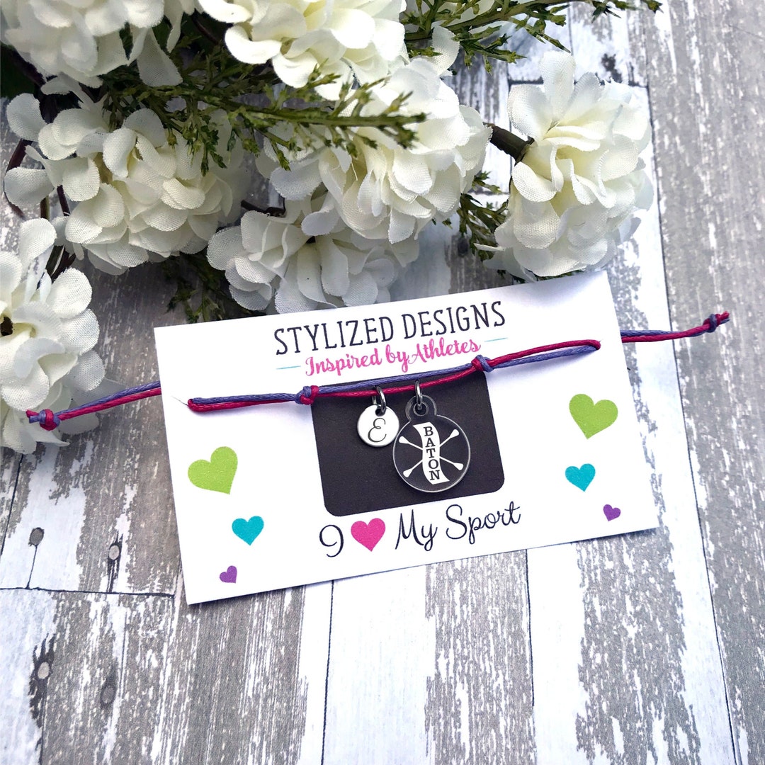 Baton Bracelet, Twirler Bracelet, Cord Bracelet, Baton Gifts, Twirler ...