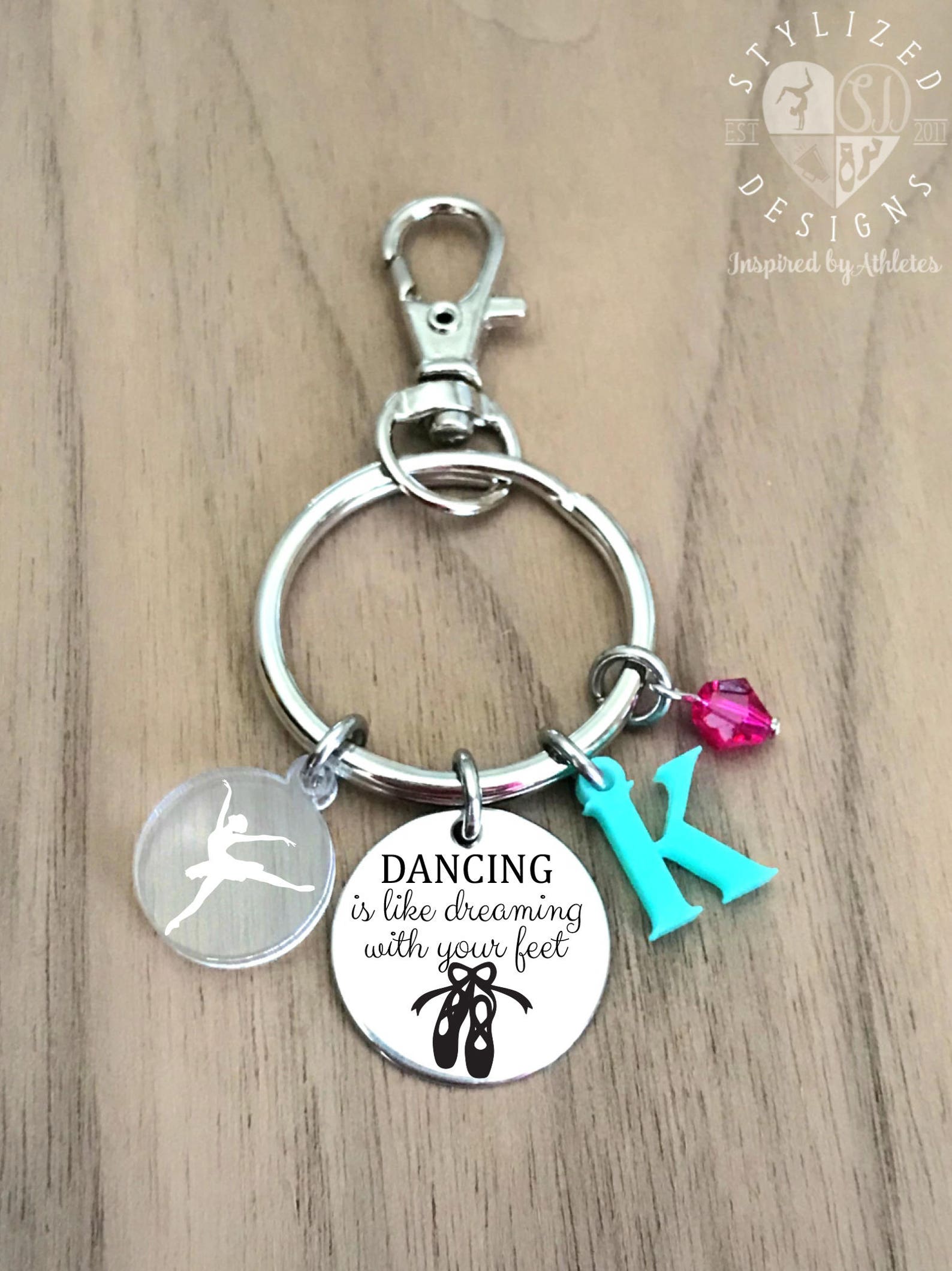 Dance Keychain, Dance Key Chain, Dance Key Ring, Dancer Keychain ...