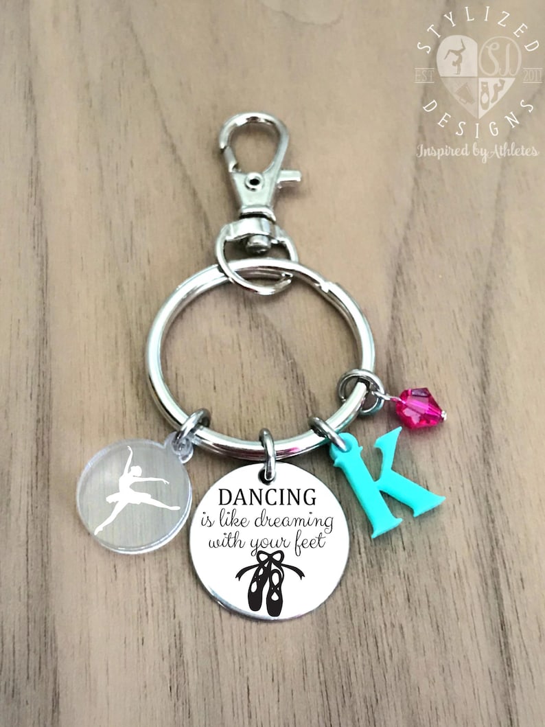 Dance Keychain Dance Key Chain Dance Key Ring Dancer | Etsy