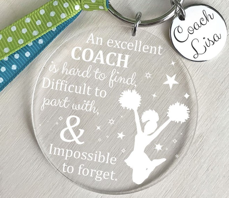 Cheer Coach Gifts, Cheer Coach Keychain, Cheerleading Coach Gifts ...