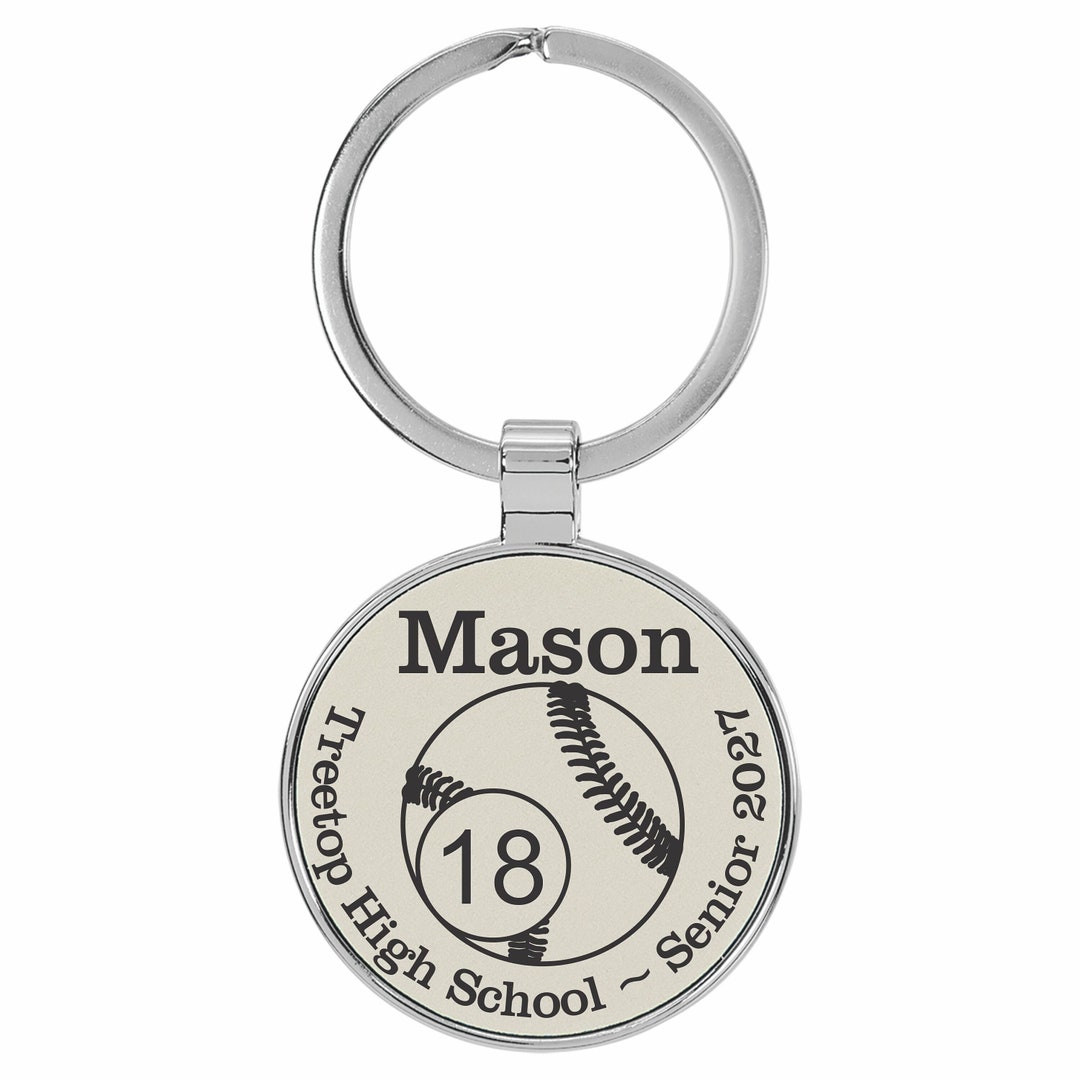 Baseball Senior Gift, Baseball Senior Night Gift, Baseball Keychain ...