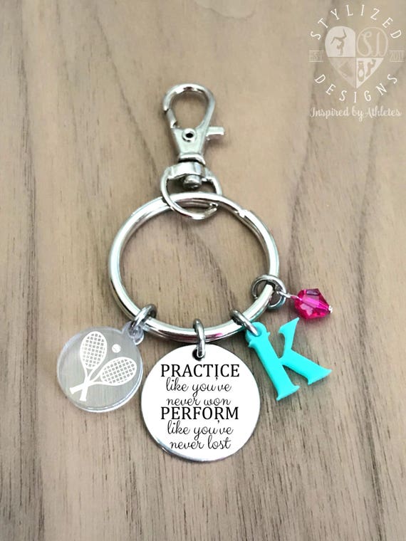 Tennis Keychain Tennis Key Chain Tennis Key Ring | Etsy