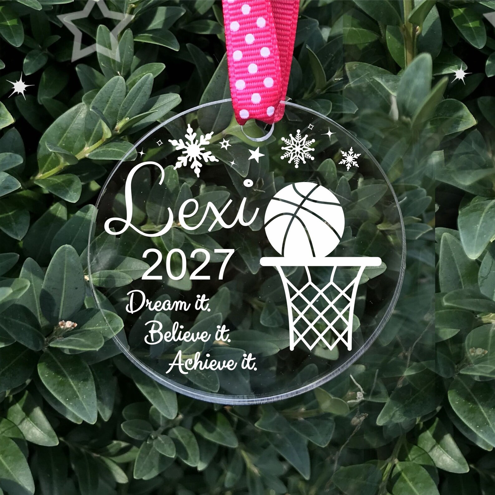 Basketball Ornament, Girls Basketball Gift, Basketball Player Ornament ...