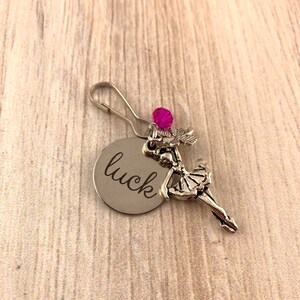 Good Luck Dance Zipper Pull, Dance Recital Gifts, Ballerina Bag Charm ...