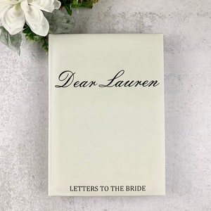 Letters to the Bride Book, Bachelorette Book, Gift From Bridesmaids ...